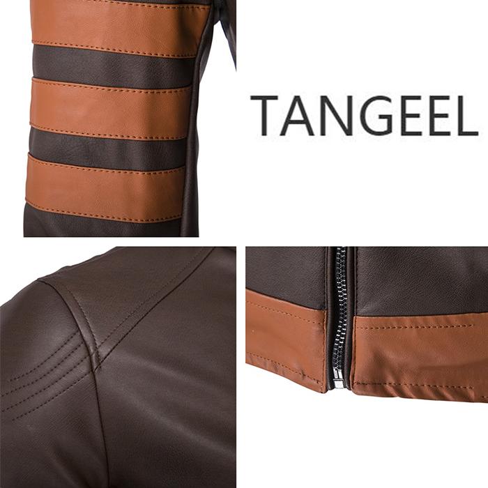 Plus Size Wolverine Locomotive Style Men's Leather Coat