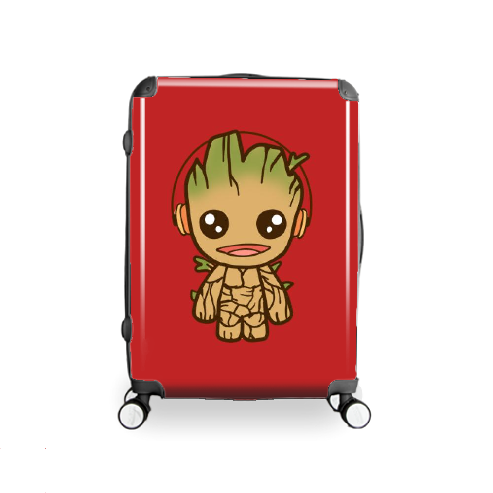 Groot Listening To The Music, Guardians Of The Galaxy Hardside Luggage