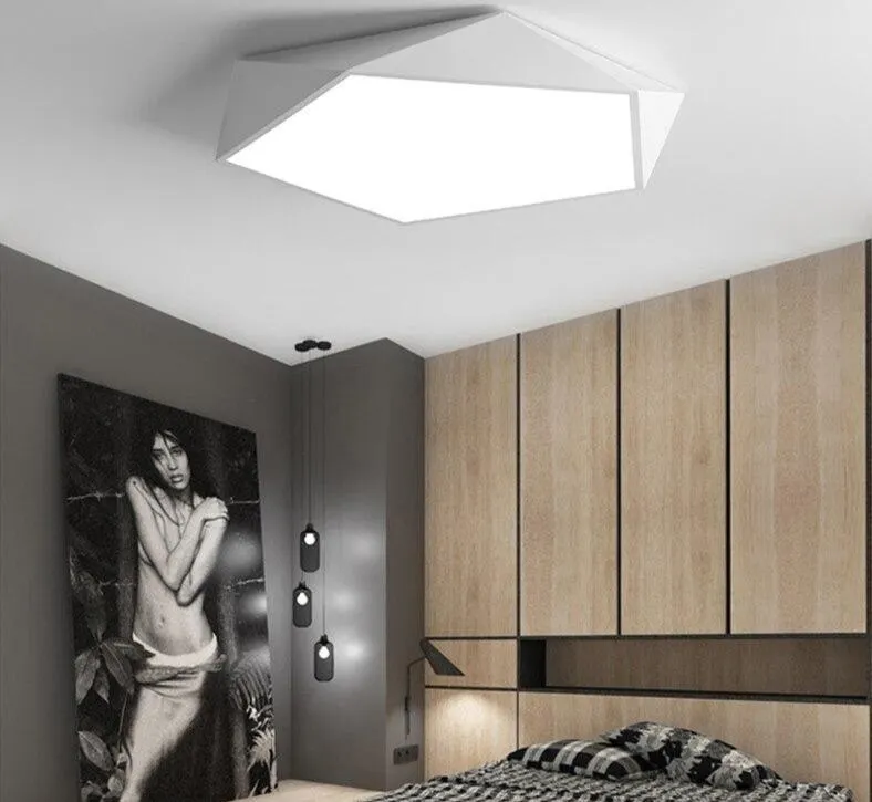 Dimmable LED Ceiling Lamps Design Creative Geometry Luminaria Living ...