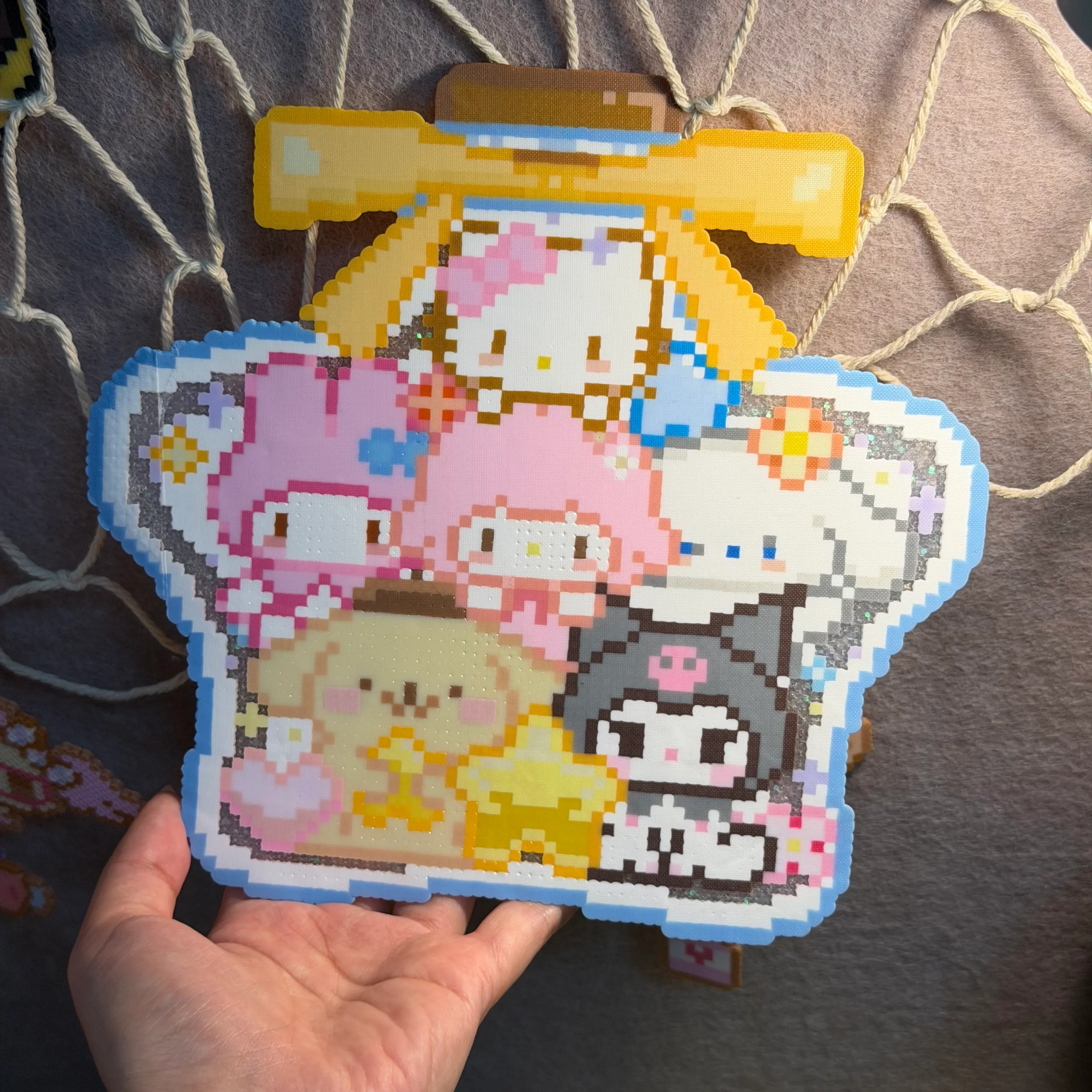 Cassie Mini Bites Sanrio Friends Star Bottle Pixel Pattern Fuse Bead ...
