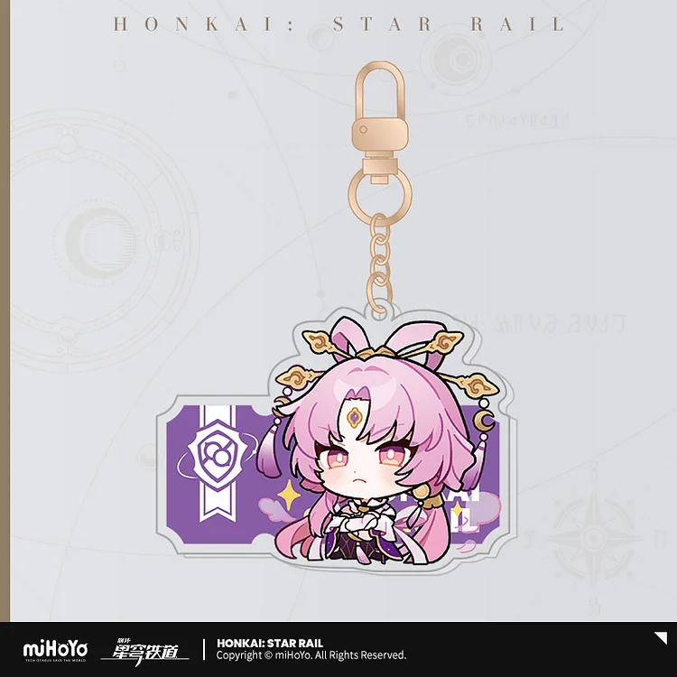 Honkai Star Rail Tickets Keychains[Original Honkai Official Merchandise]