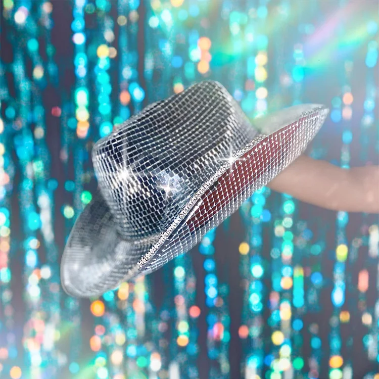 Disco Ball Cowgirl/Cowboy Hat 【Buy 2 get free shipping&Box packing】