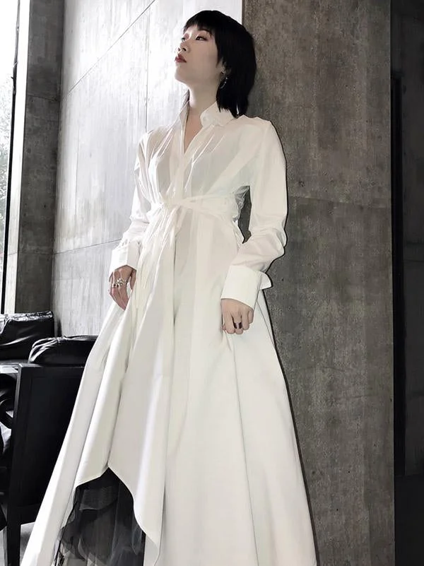 Cool Designed Irregular Long Dress