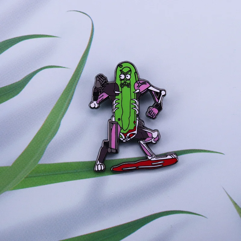 British cartoon and anime "Rick and Morty" brooch badge Scientist ...