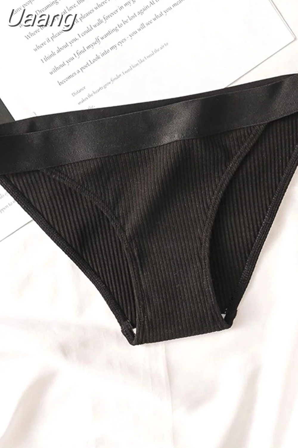 Uaang Pcs/lot Women's Underpants Soft Cotton Panties Girls Low Waist ...