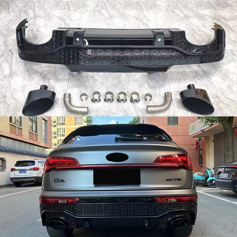 Audi Q5 Sportback 2021-2024 TO RSQ5 style Rear Diffuser and tips ...