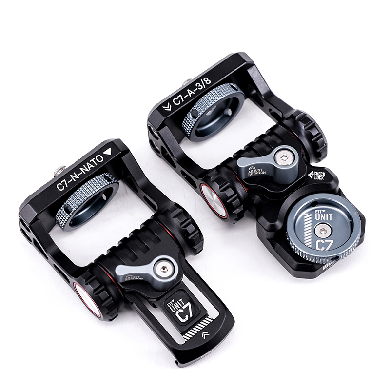 C7 Pitch Axis V-Shaped Adjustable Gimbal 1/43/8 Slide With Arri ...