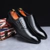 Classic Men's Side Lace-Up Formal Business Oxford Dress Shoes