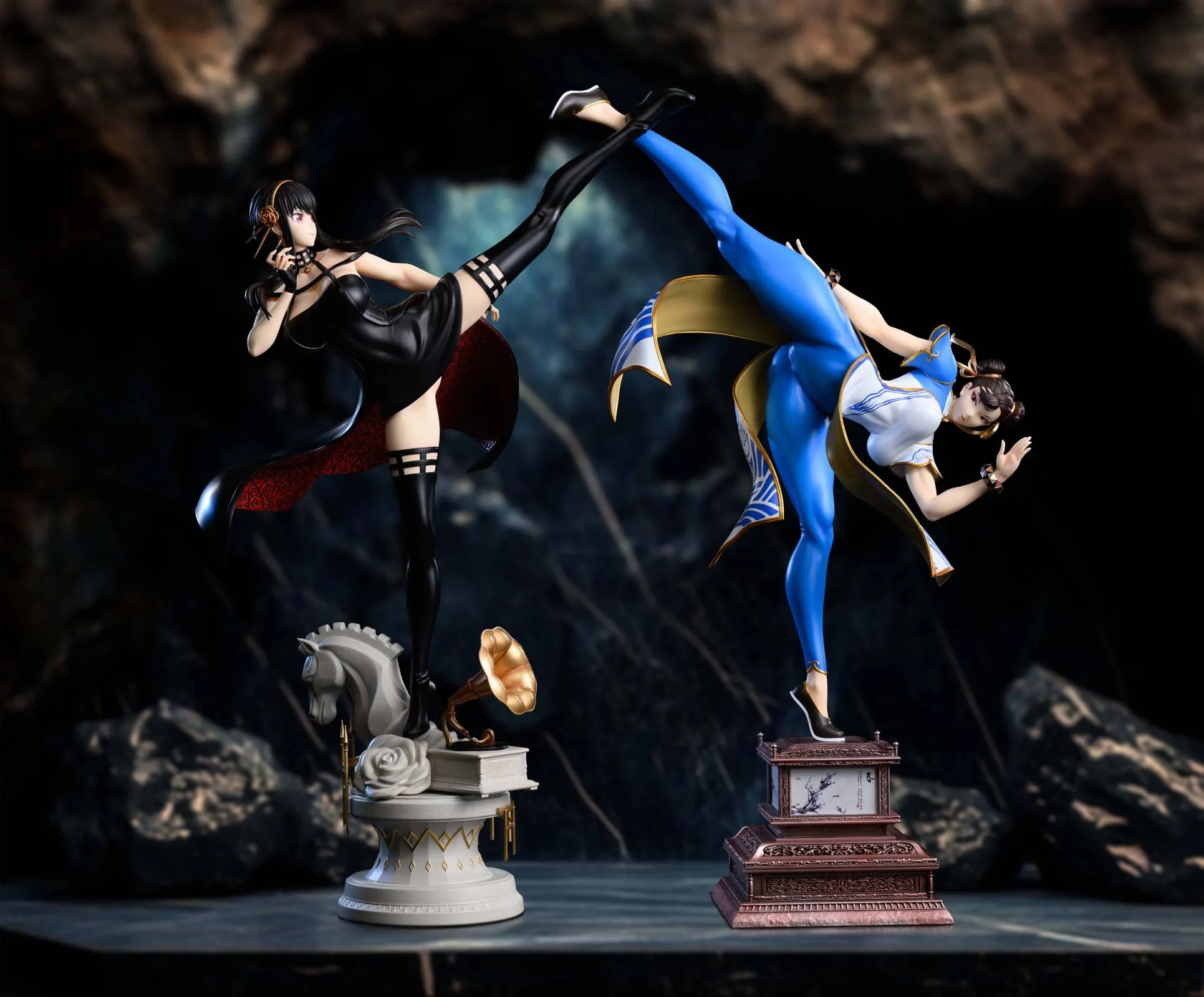 1/4 Scale Chun-Li VS Yor Forger - Street Fighter SPY X FAMILY Resin ...