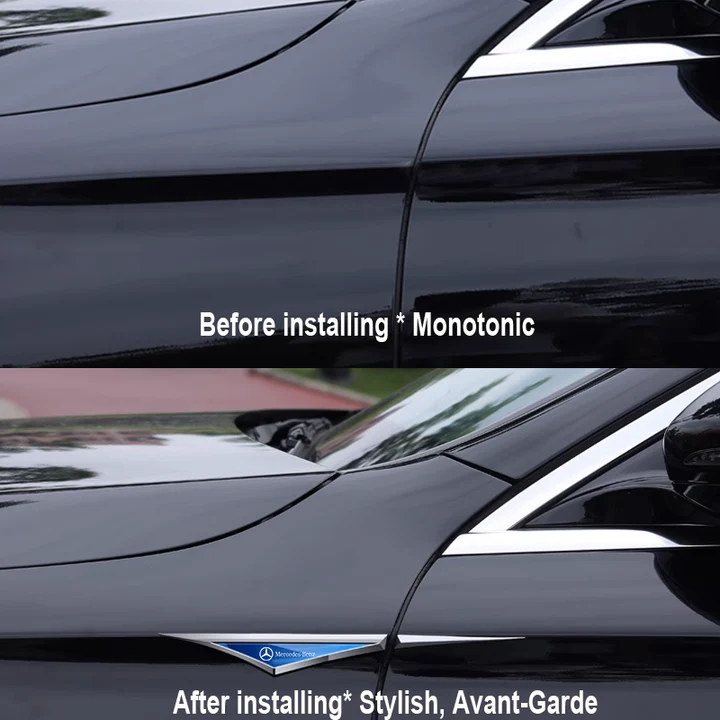 🔥Creative Electroplating Metal Car Stickers 2 Pcs