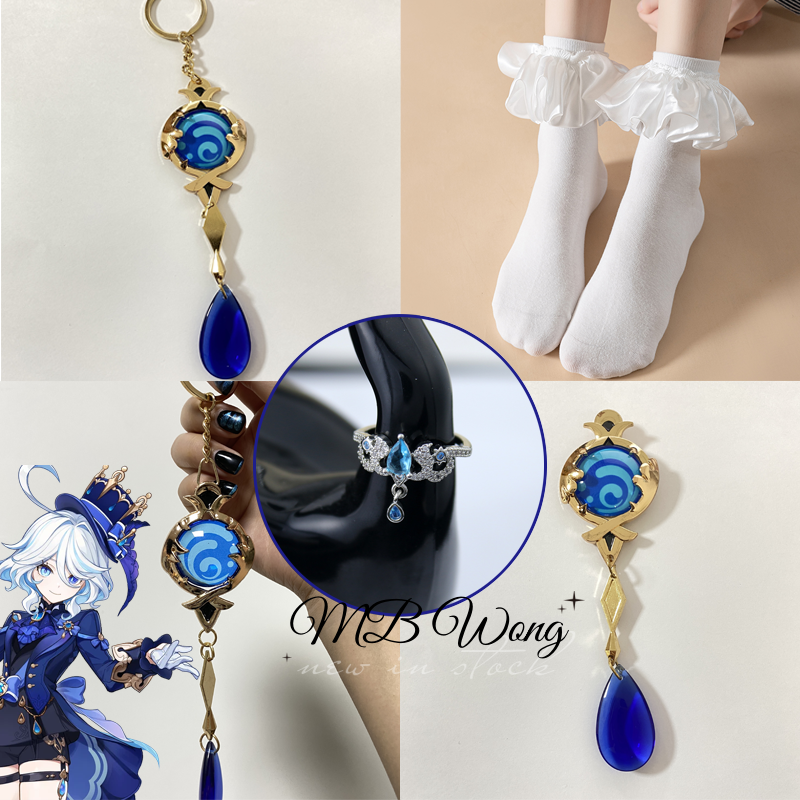 Genshin Impact Furina Cosplay Stocking Furina Vision Hydro Focalors ...