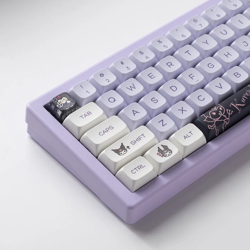 Kuro Rounded Pastel Purple Keycaps ON1462