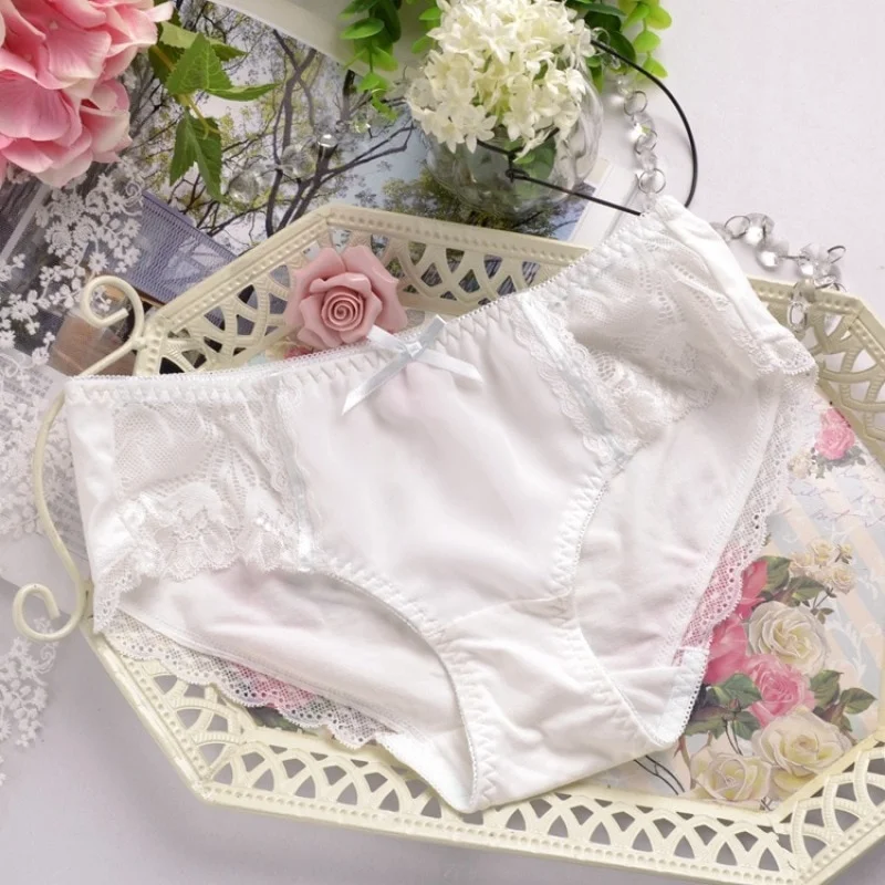Uaang Style Sexy Hollow Lace Girls Panties Cotton Cute Lovely Sweety ...
