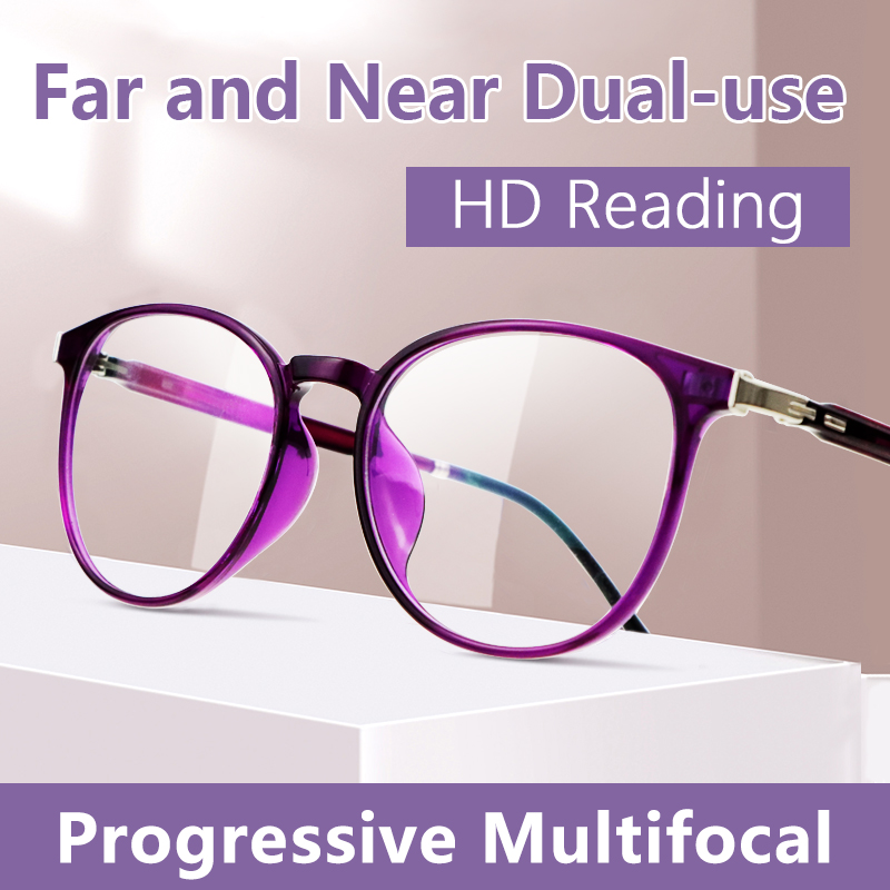 Progressive Blue Light Blocking Reading Glasses for Women, Multifocal ...