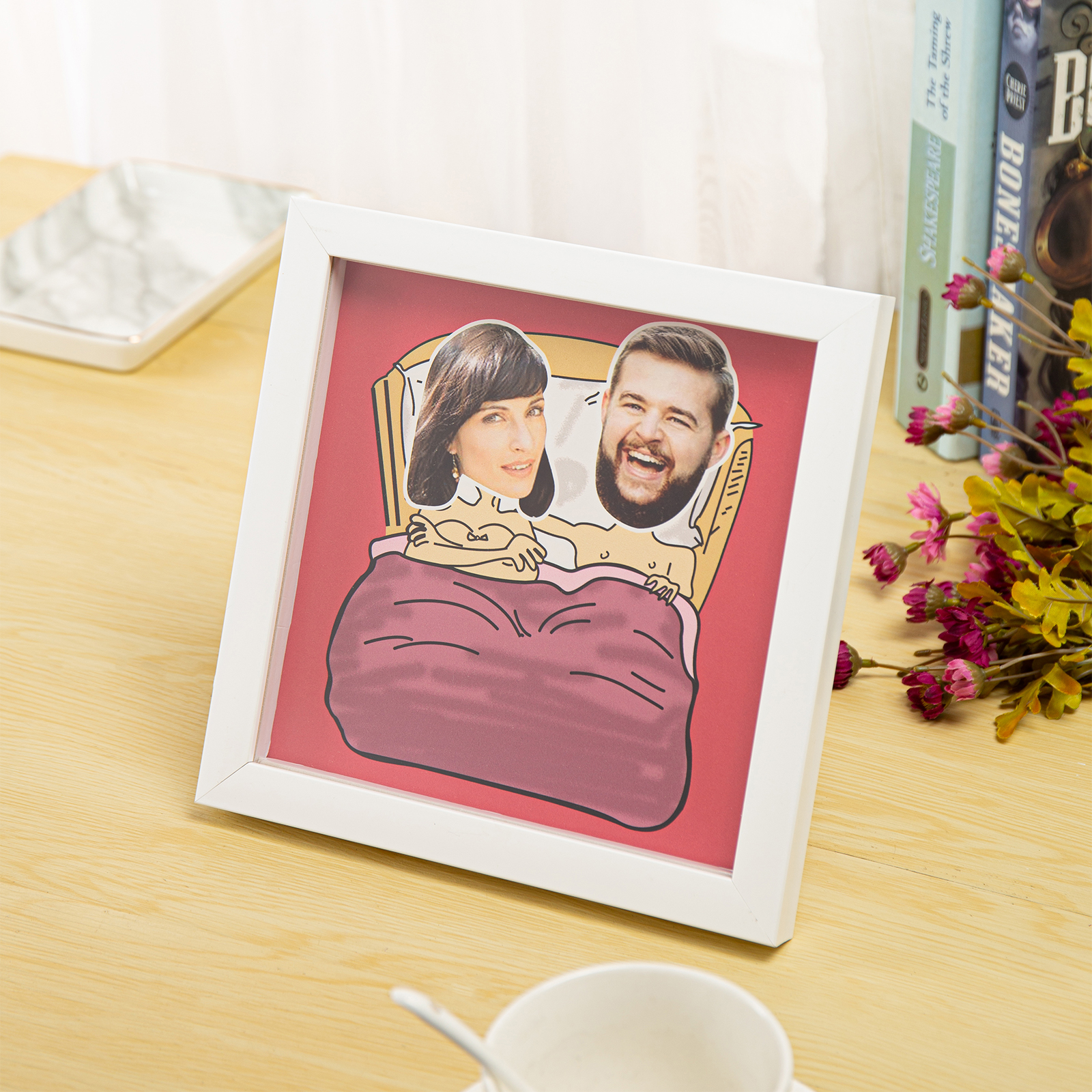 Personalized Funny Couple Stereo Photo Frame