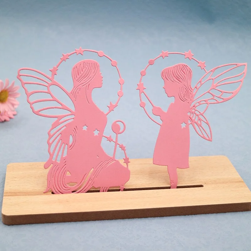 Nigikala New Cutting Dies Girl Wing Angel Scrapbook DIY Decorative ...