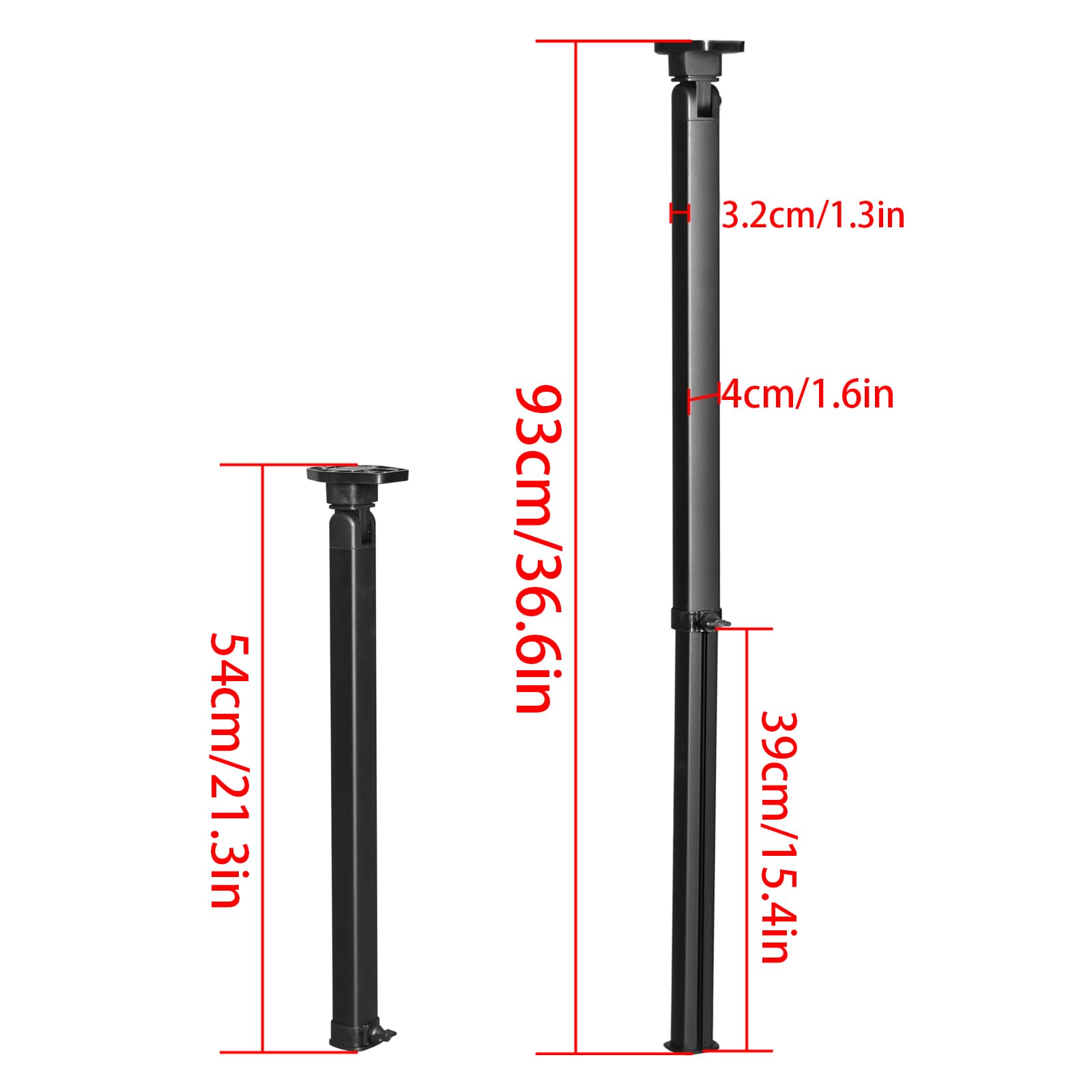 HWHongRV Adjustable Table Legs Kit, 20-30inch Telescoping Legs with ...