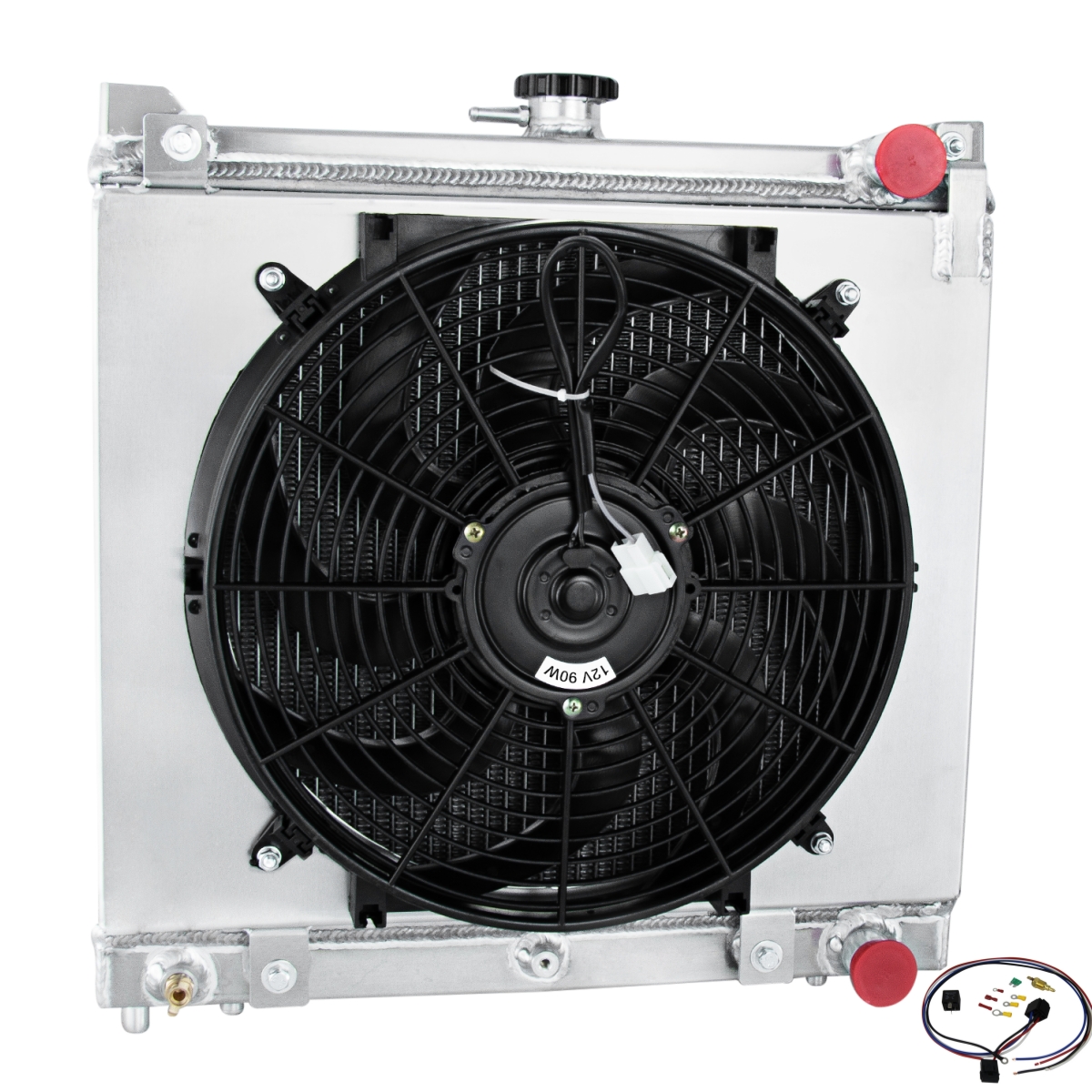3 Row Radiator Shroud Fan For 1998-2017 Suzuki Jimny Sumurai JB 16V ...
