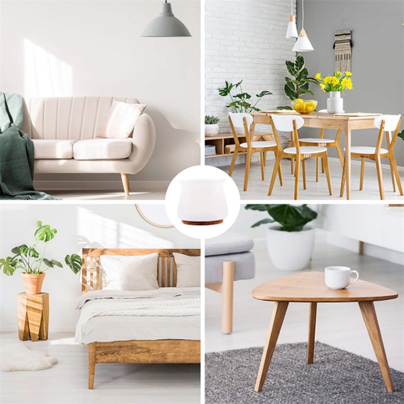 Upgraded Ruby Slider Chair Leg Protector Hardwood Floors, Fits All Shape