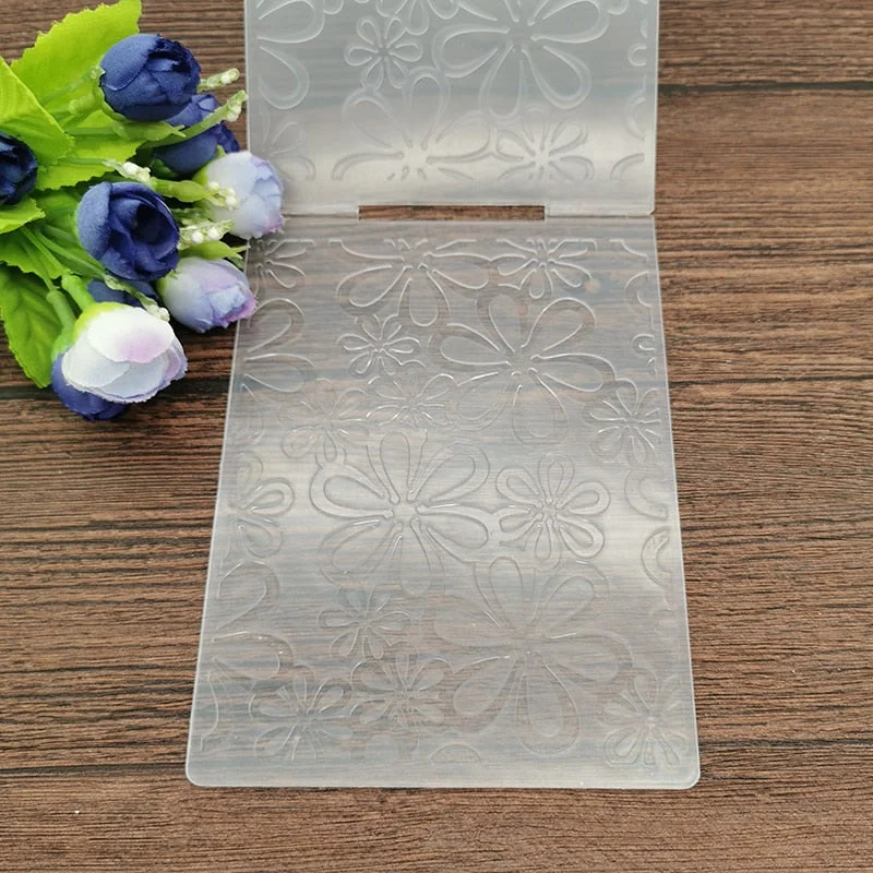 AOKEDIY Flower Plastic Embossing Folders for DIY Scrapbooking Paper ...