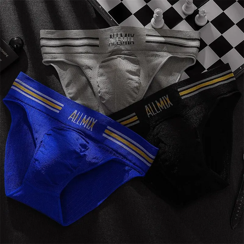 Billionm interior hombre sexy underwear men color striped letter sport ...