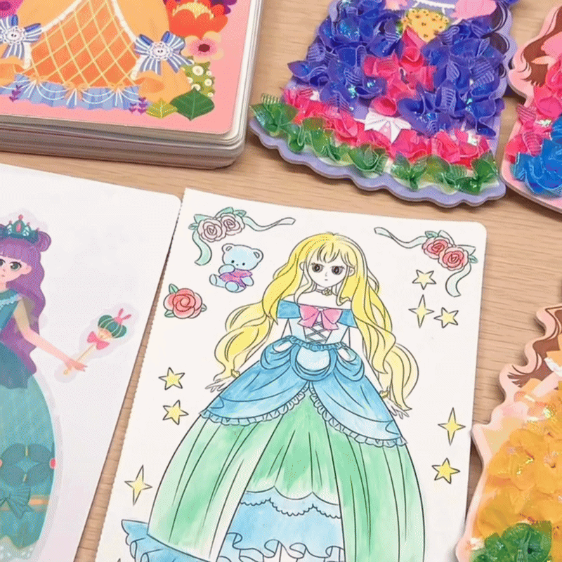 Princess Coloring and Craft Book
