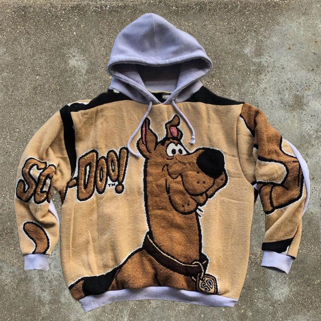 Scooby Doo Print Long Sleeve Hoodie