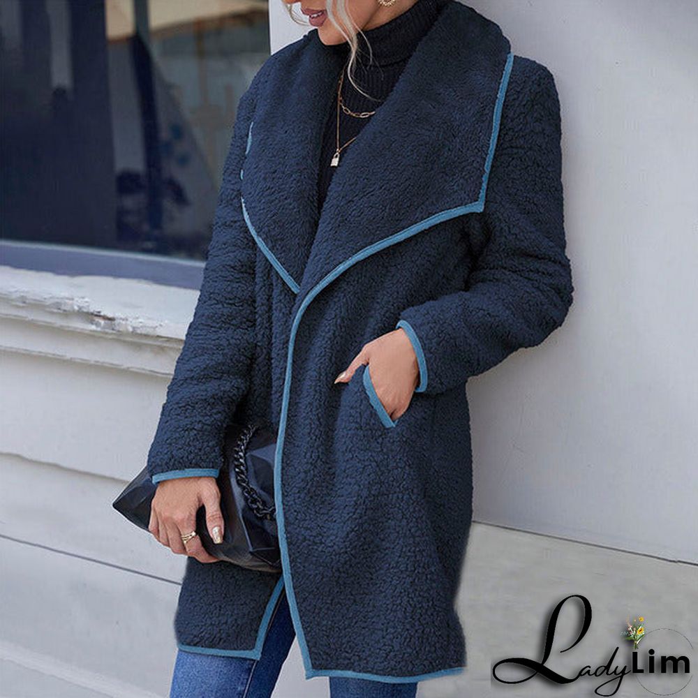 Casual Warm Plush Coat - Ladylim