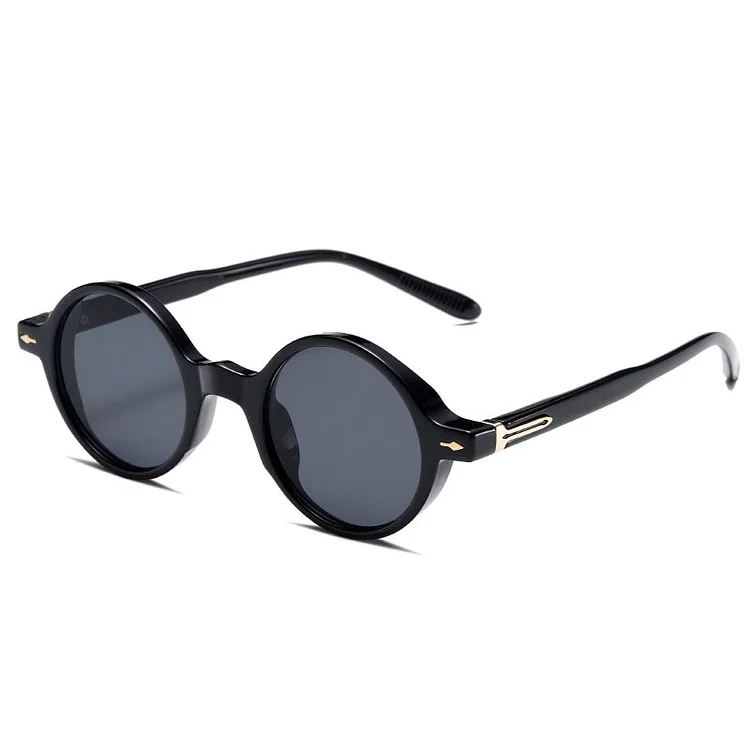 YOOSKE Small Round Sunglasses for Women Retro Trending Punk Sunglass ...