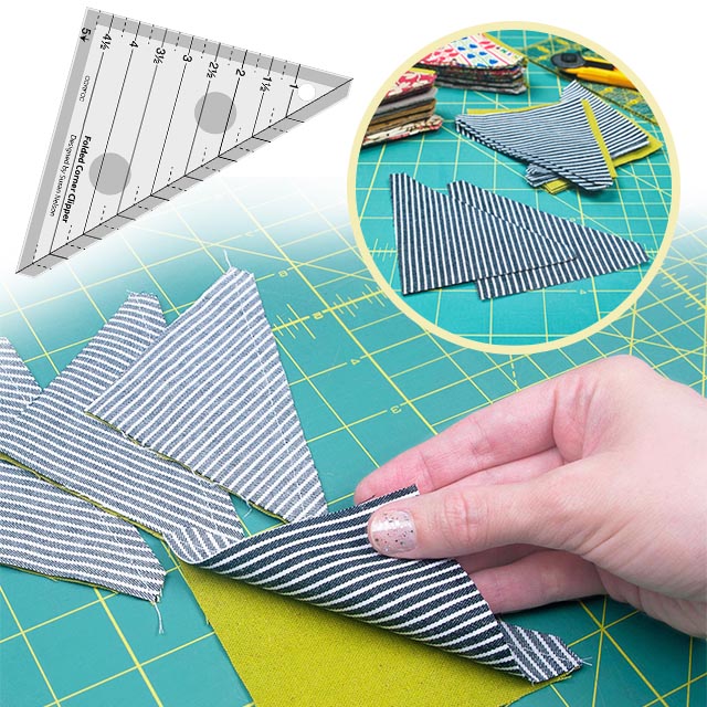 Folded Corner Clipper Ruler