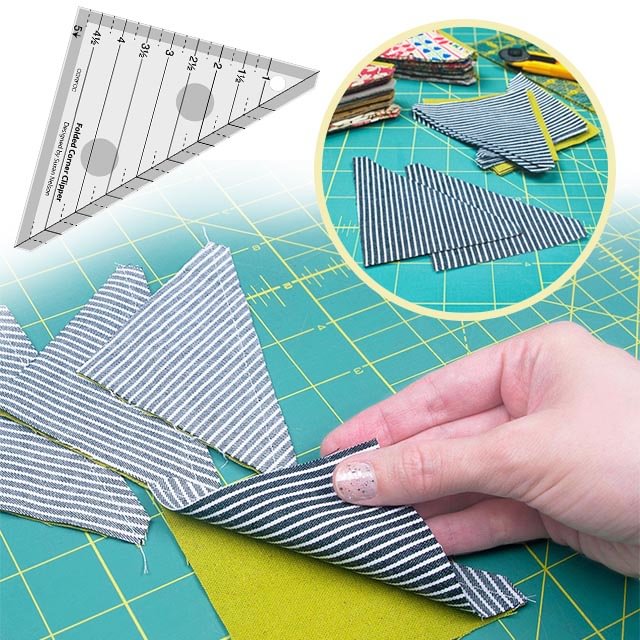 Folded Corner Clipper Ruler