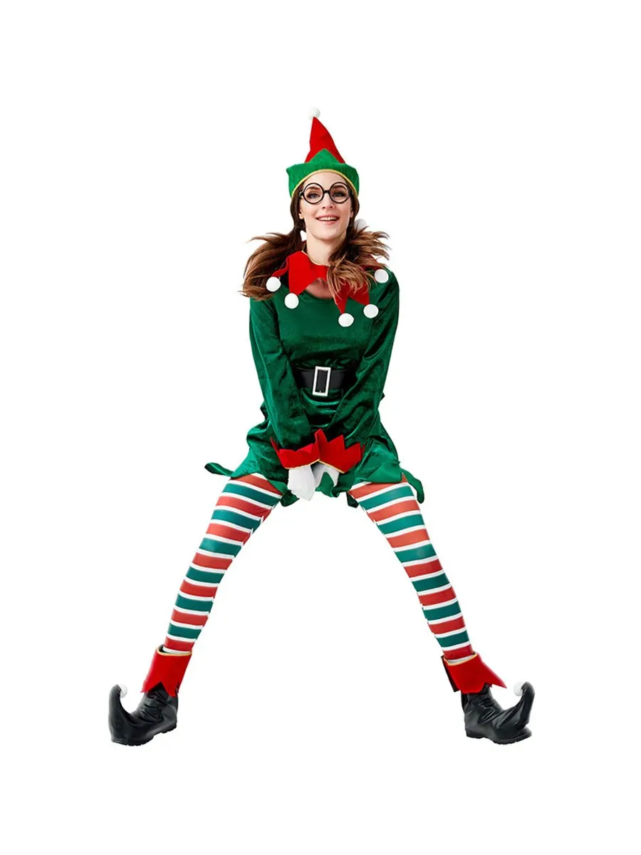 Elves Costume Christmas Party Cosplay Full Set