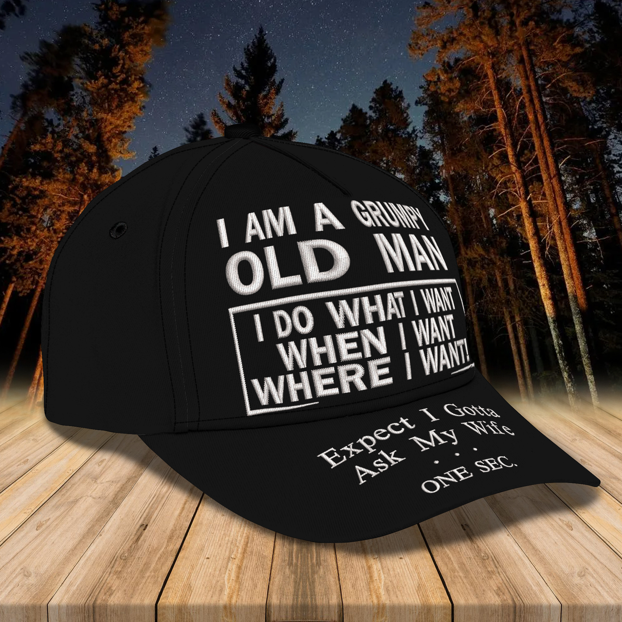 Embroidery Cap - I Am A Grumpy Old Man Classic Embroidery