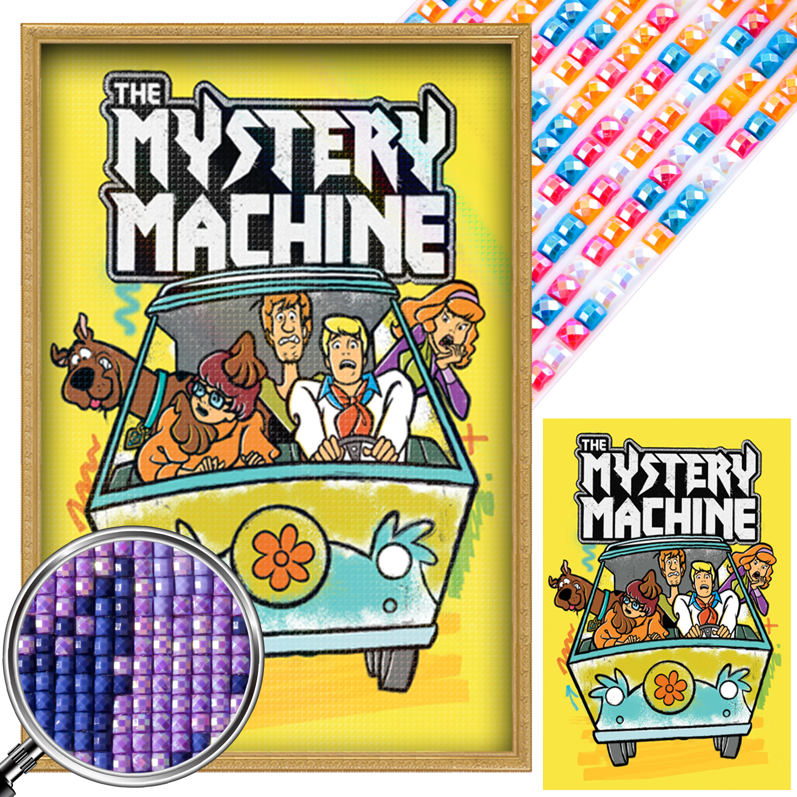 The Mystery Machine 40*60CM (Canvas) AB Full Square Drill Diamond Painting