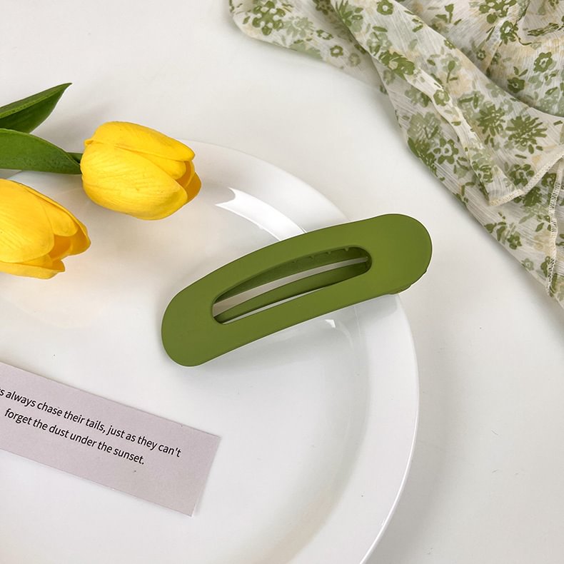 SPRING AND SUMMER GREEN HAIR CLIP SET