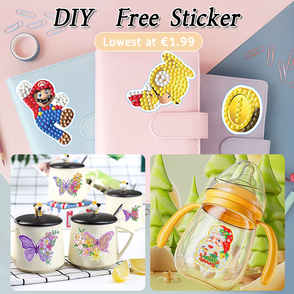 Diamond Painting Free Sticker