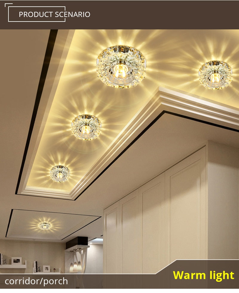 Flush Mount Small LED Ceiling Light for Art Gallery Decoration Front ...