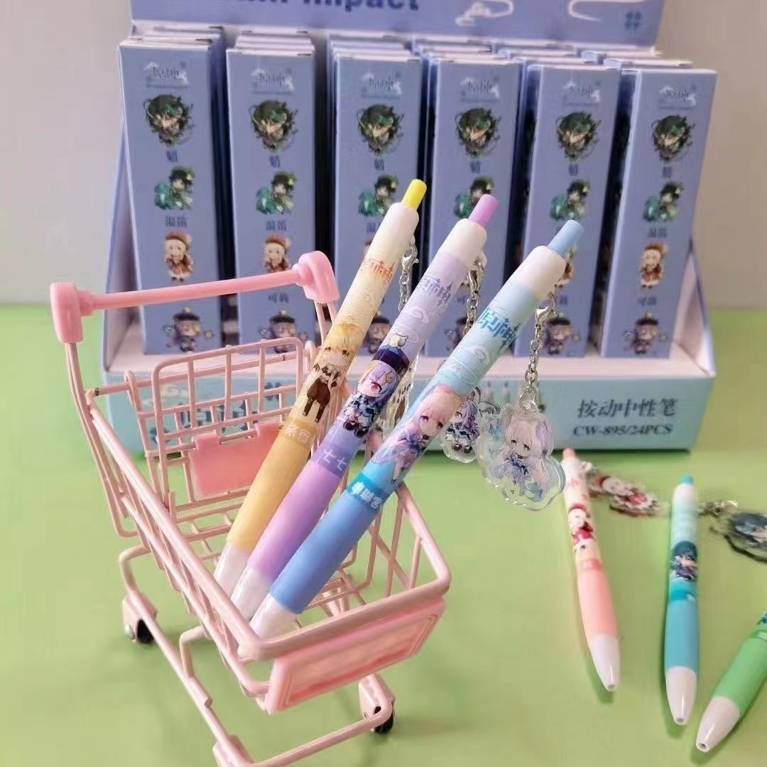 Genshin Characters Pens with Chain