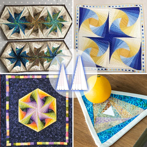 Swirl Patchwork Quilt Template Ruler