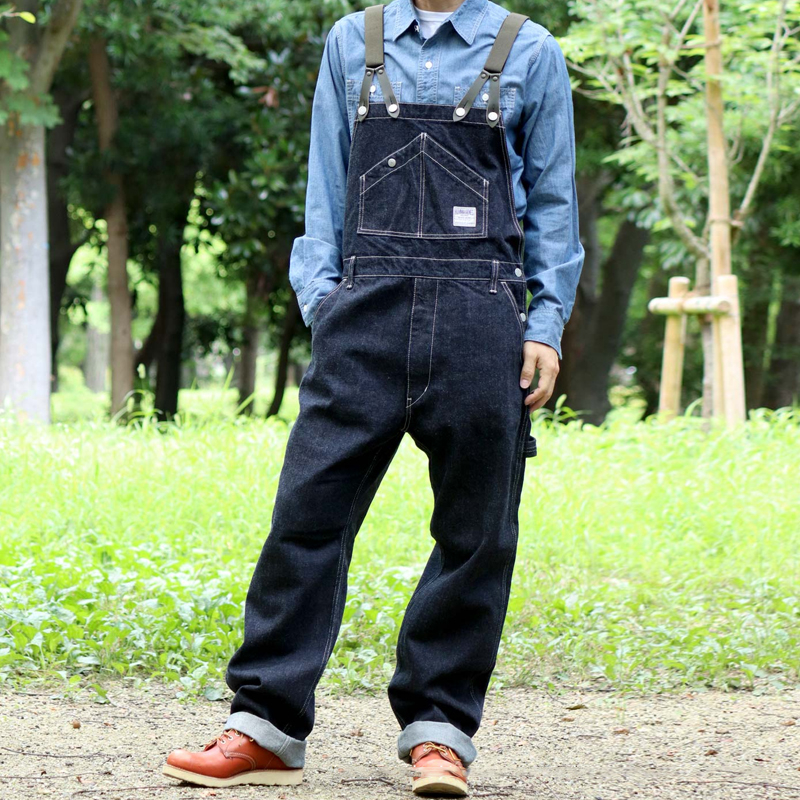 Classic 13oz Denim Adjustable Straps Straight Leg Overalls