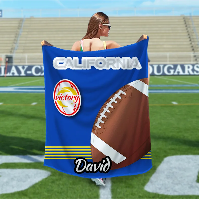 Custom Blankets Personalized Los Angeles Rams Football Sport Blanket