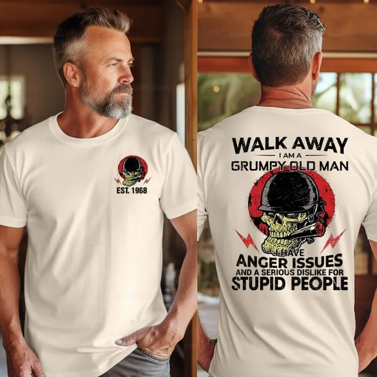 Custom Walk Away Grumpy Old Men Shirt
