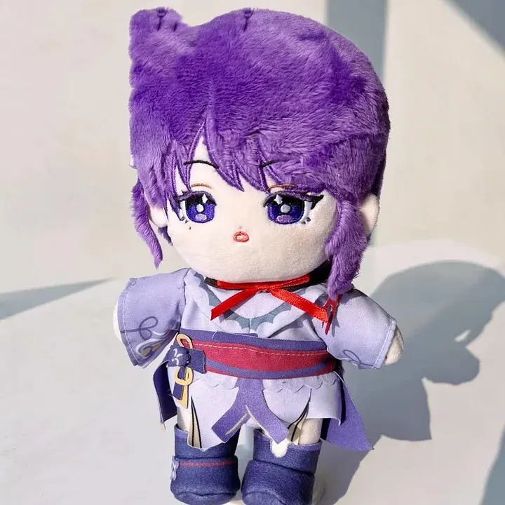 20cm Genshin Raiden Shogun Stuffed Plushie Figure Outfit Changeable