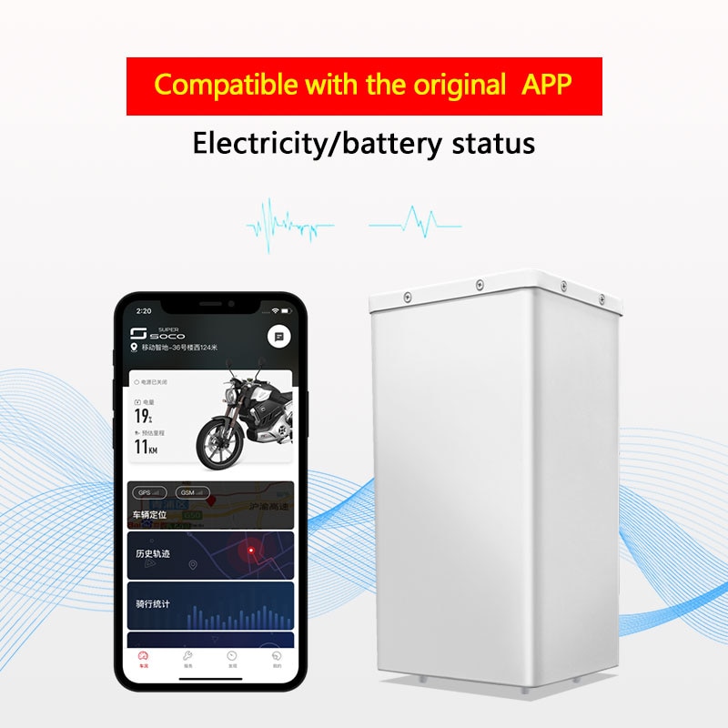 60V 60AH Large Capacity Battery for Super SOCO TS TC Ant BMS Direct ...