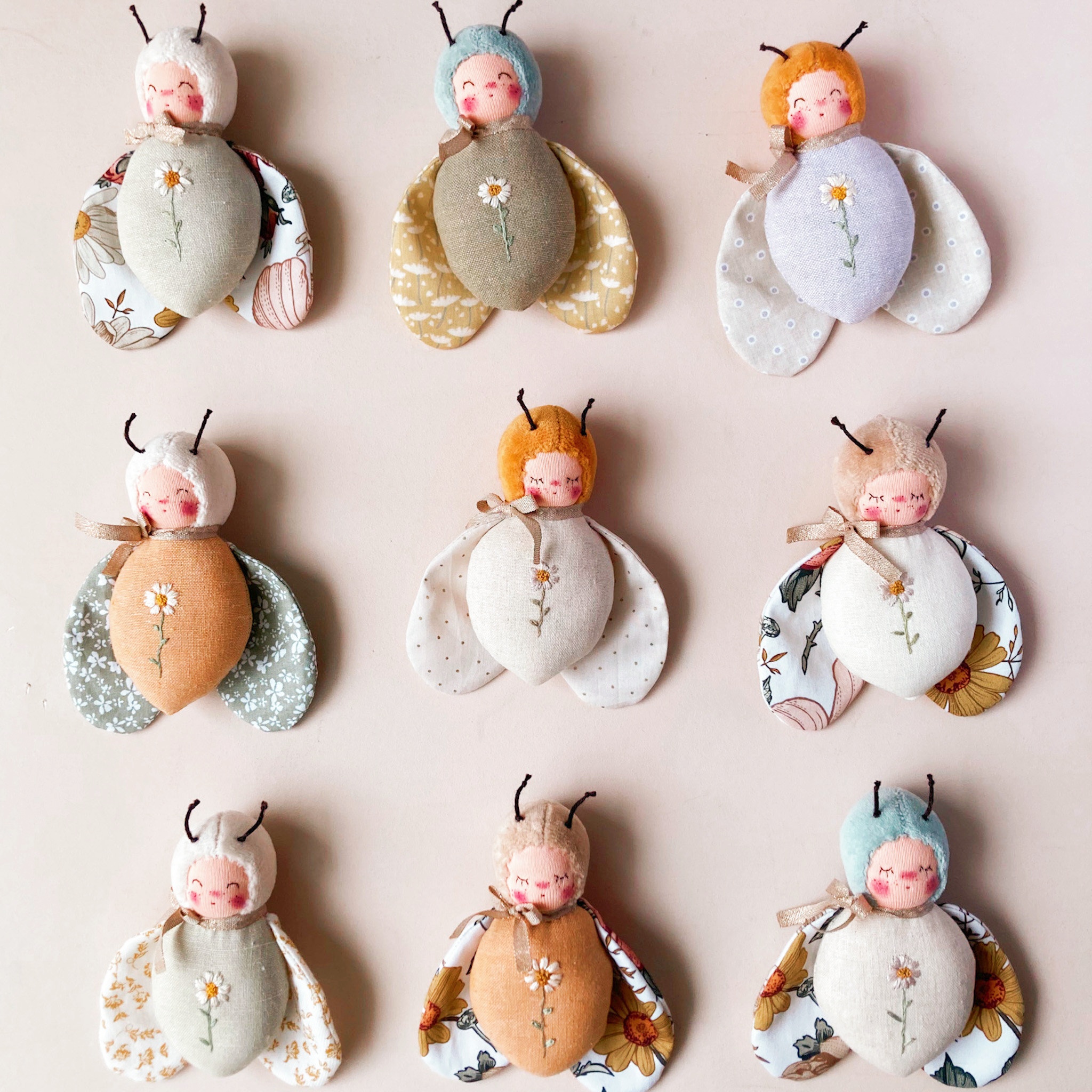 DIY Adorable Flying Bug Template Set - With Instructions