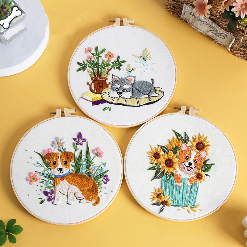 UrCustomHUB - Puppy Love Embroidery Kit: Embark on an Adorable ...