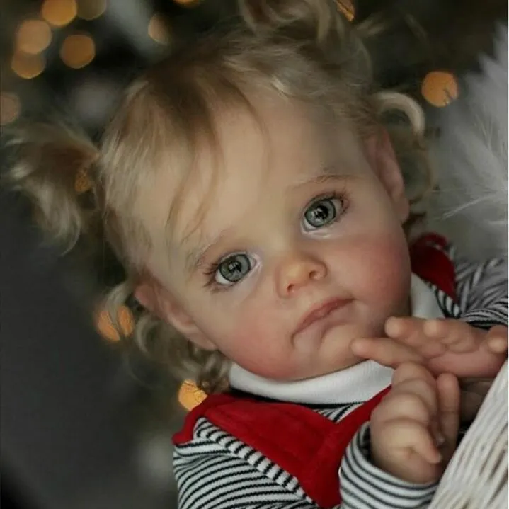 Reborn Girl Elma 12" Real Lifelike Soft Weighted Body Reborn Silicone Doll
