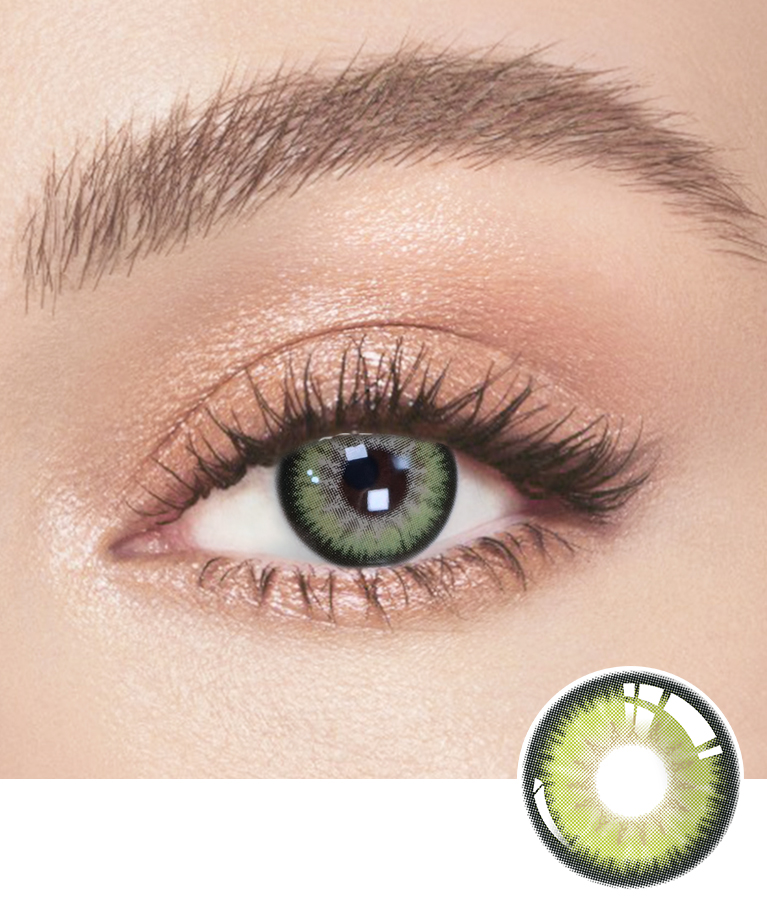 Kilala Avocado Green Colored Contact Lenses