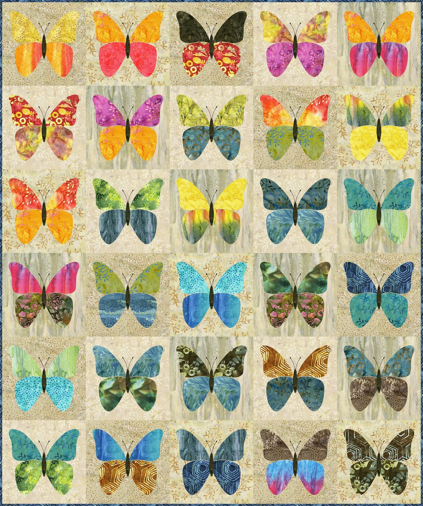 【Mother's Day Special】 Butterfly Patchwork Sewing Template - With ...