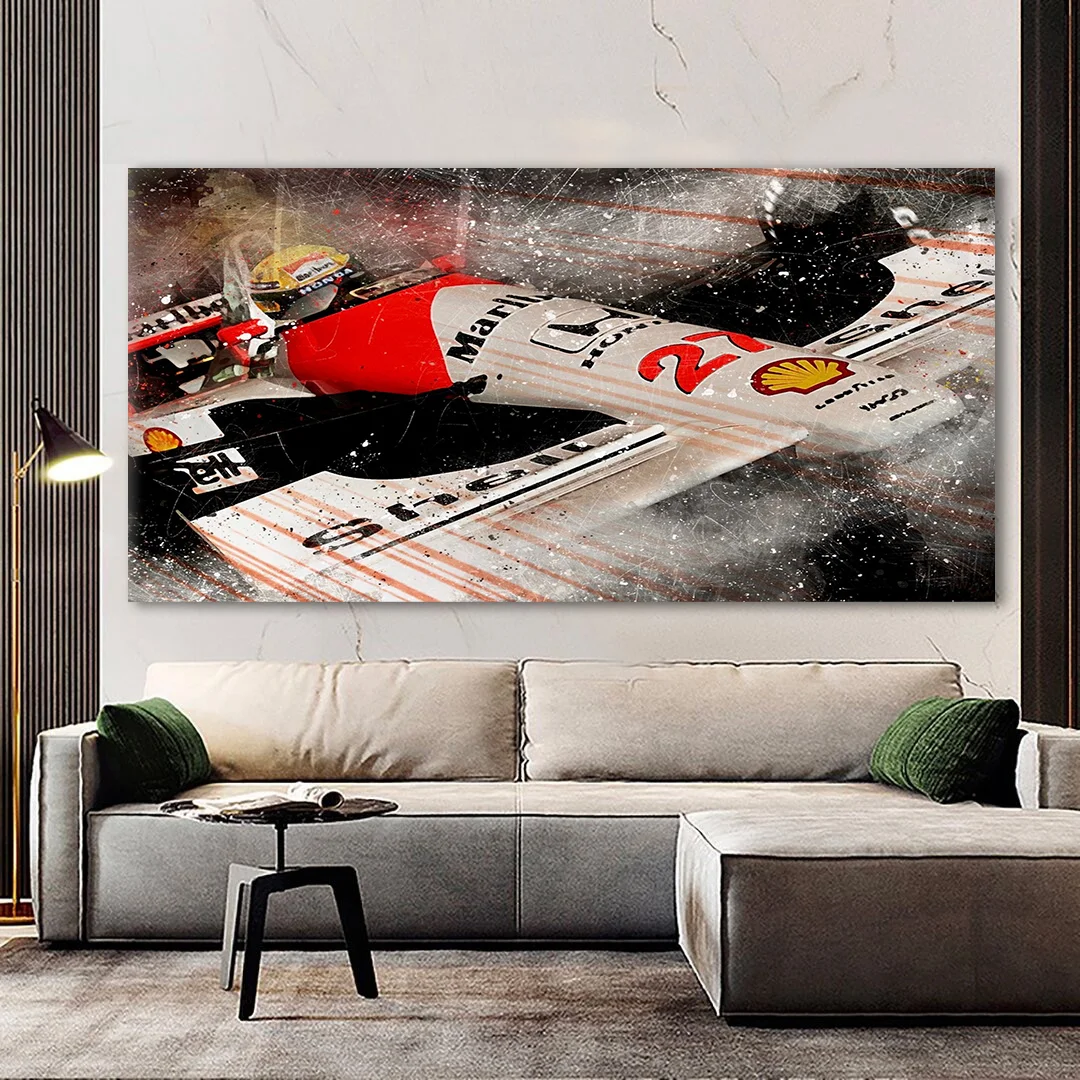 Ayrton Senna Canvas Wall Art